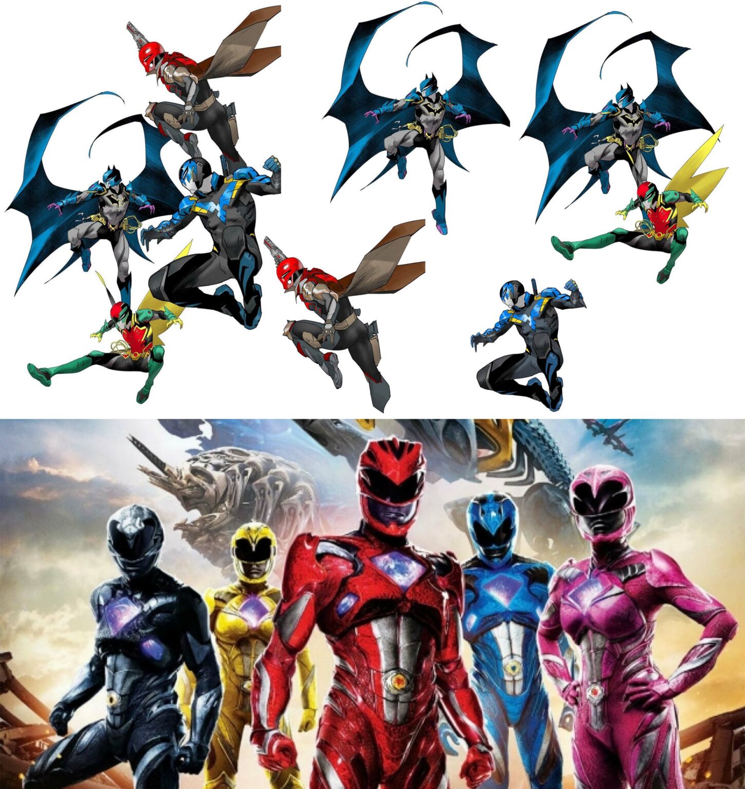 Power Rangers Artist Discloses New Batman Family Ranger Designs ...