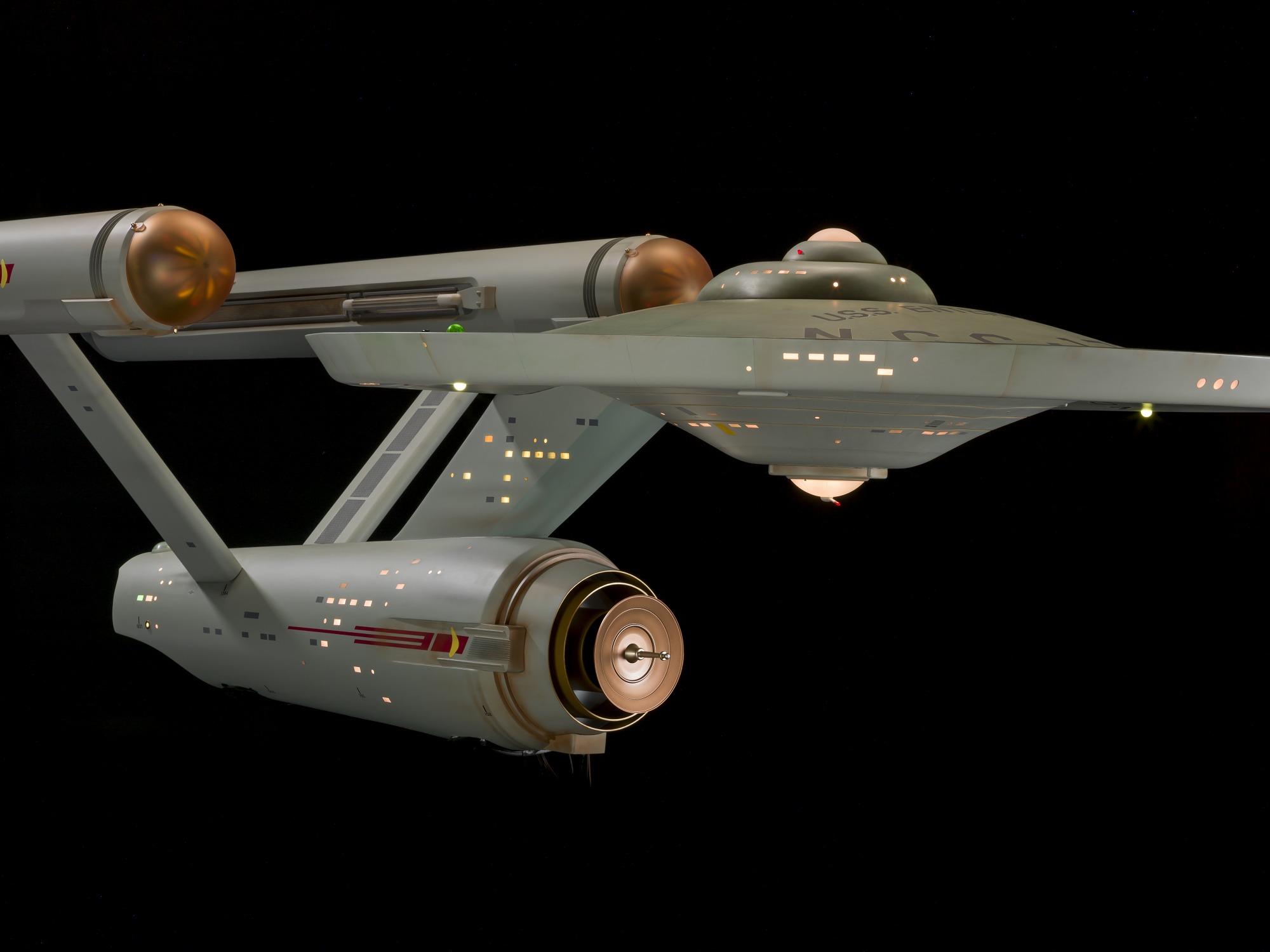 The original Enterprise model from "Star Trek: The Original Series" has ...